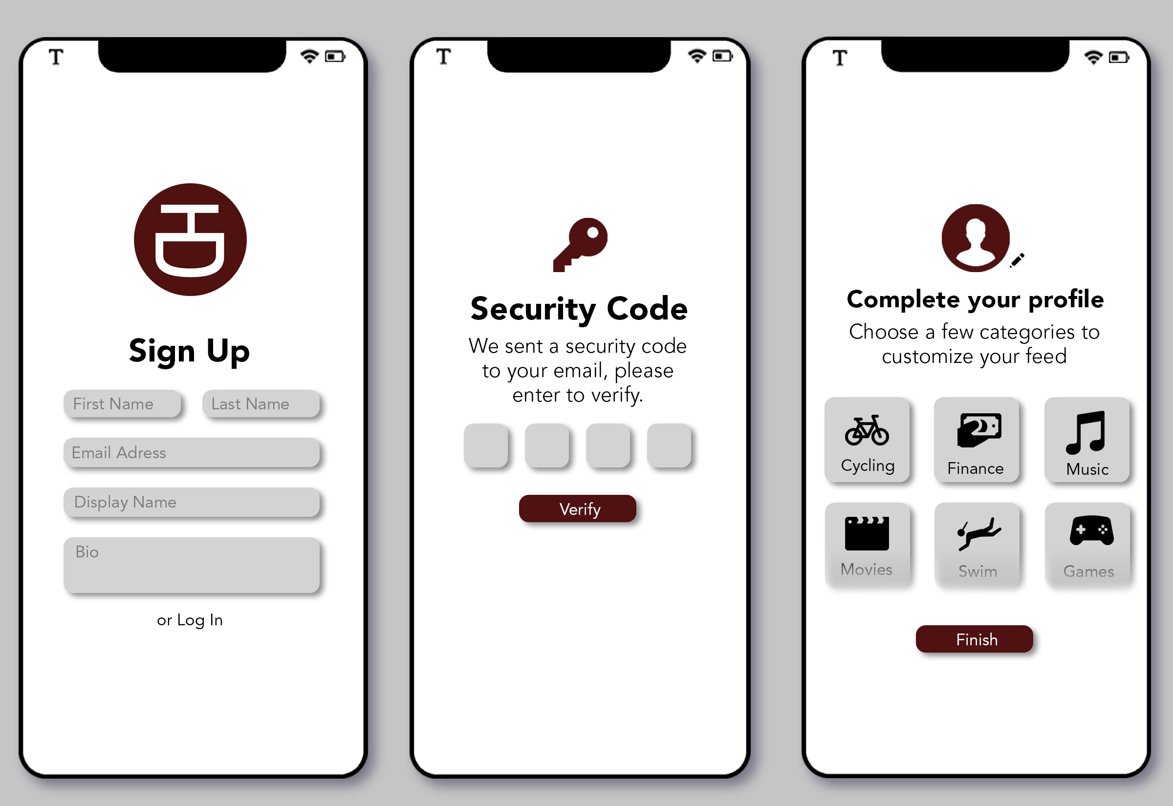 Sign Up Process – Hanwen Design